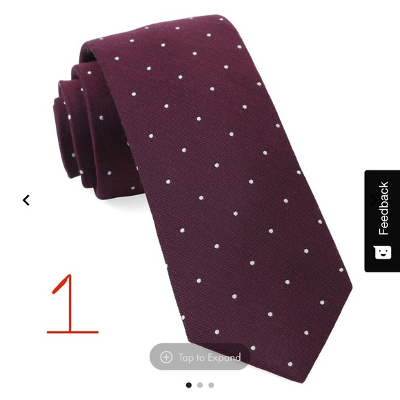 The Tie Bar | Accessories | 4 Wine Colored Ties | Poshmark